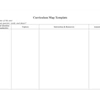 Course Mapping Template – Curriculum Alignment Excel Document - Teacher ...