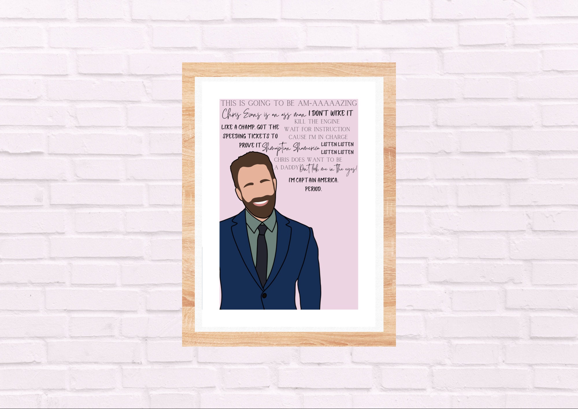 Chris Evans Quotes Print - Etsy