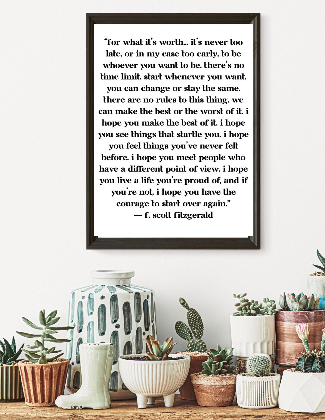 F. Scott Fitzgerald Wall Art Print - Etsy