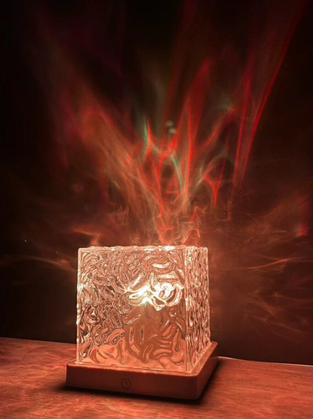 Water Ripple Night Light Corrugated Light Rotating Ripple Night Light ...