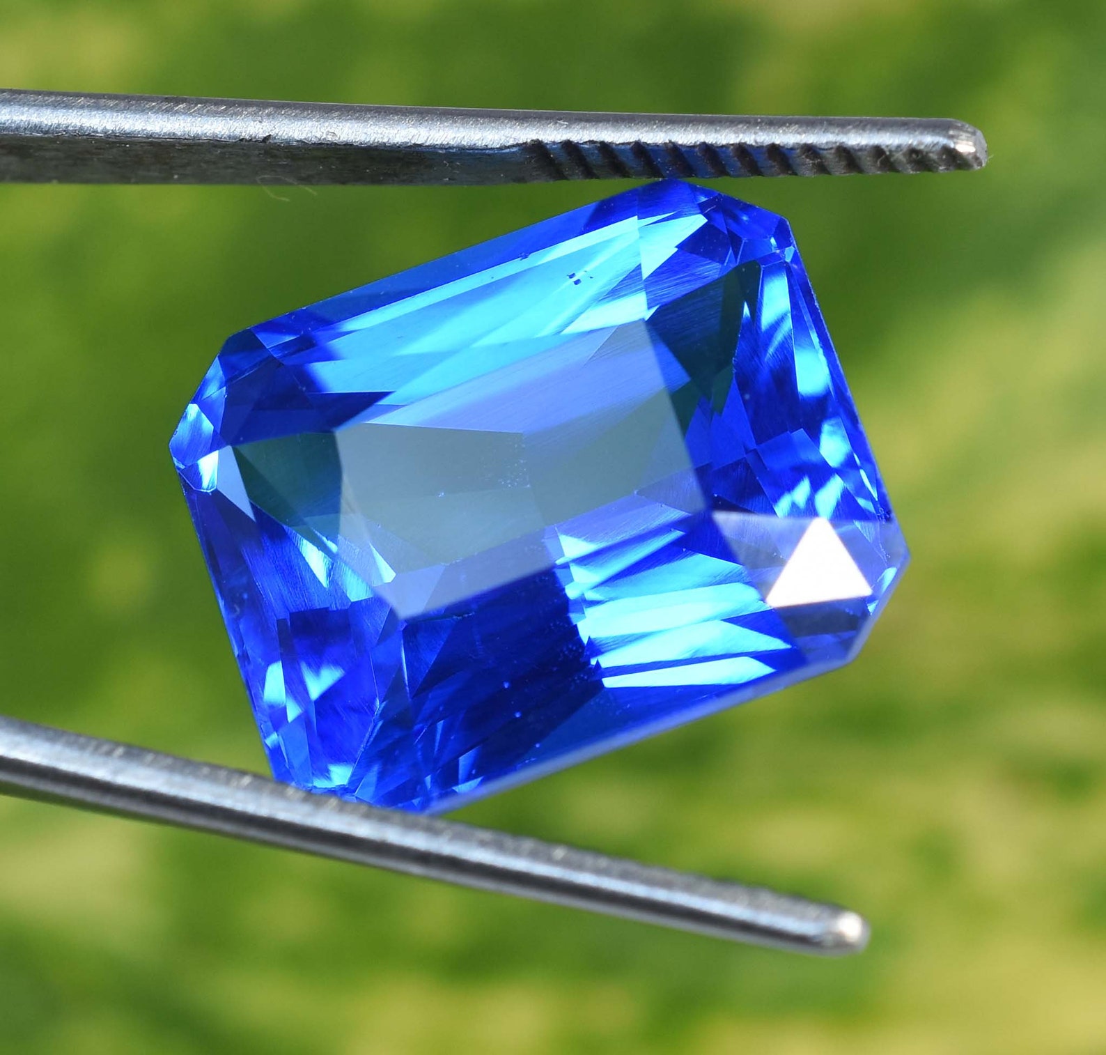 16.70 ct Tanzanite certified stone square cut Loose Gemstone | Etsy