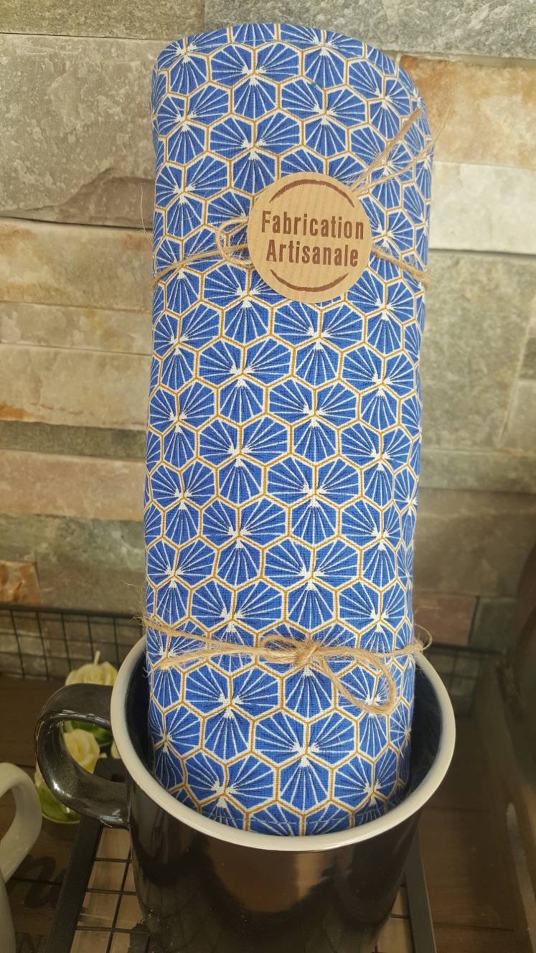 Blue Kitchen Roll - Etsy