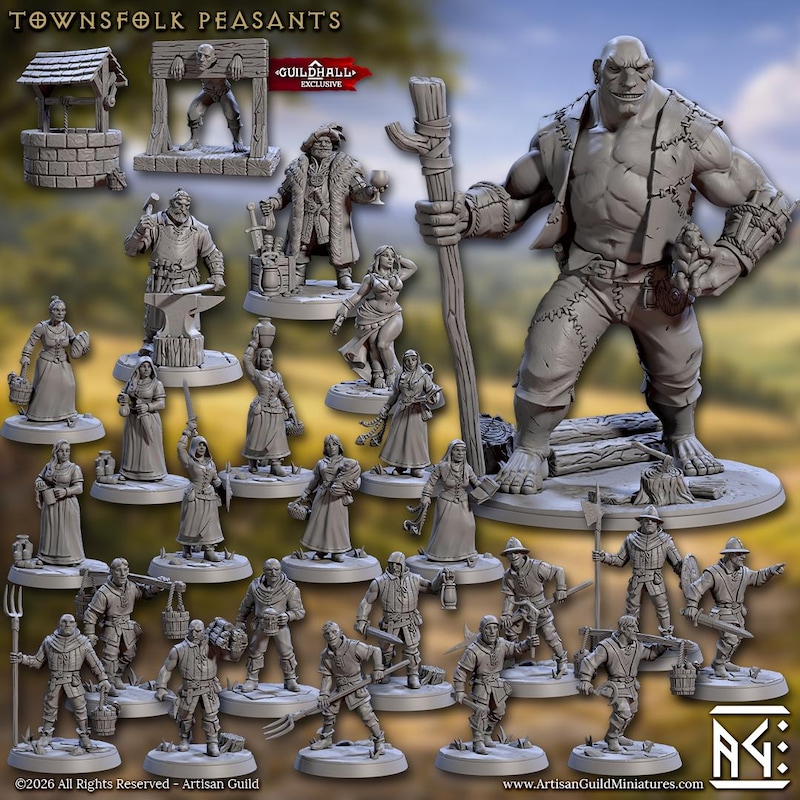 Civilian Minis Dnd - Etsy