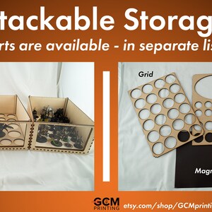 Storage Tray System CUSTOM LABELED TRAYS for Miniatures, Terrain, Etc ...