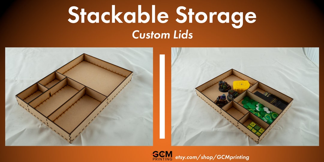 Storage Tray System CUSTOM LIDS for Miniatures, Terrain, Etc. With ...