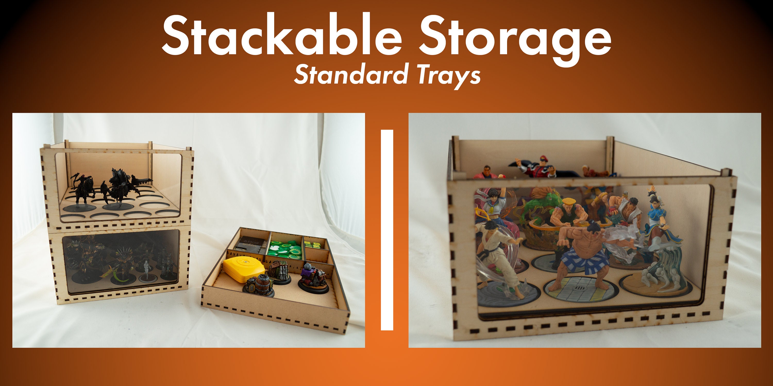 Storage Tray System STANDARD TRAYS for Miniatures, Terrain, Etc. With ...