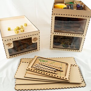 Storage Tray System - CUSTOM LABELED TRAYS - for Miniatures, Terrain ...