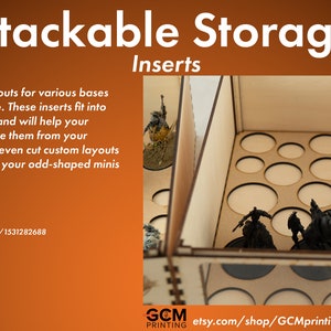 Storage Tray System CUSTOM LABELED TRAYS for Miniatures, Terrain, Etc ...