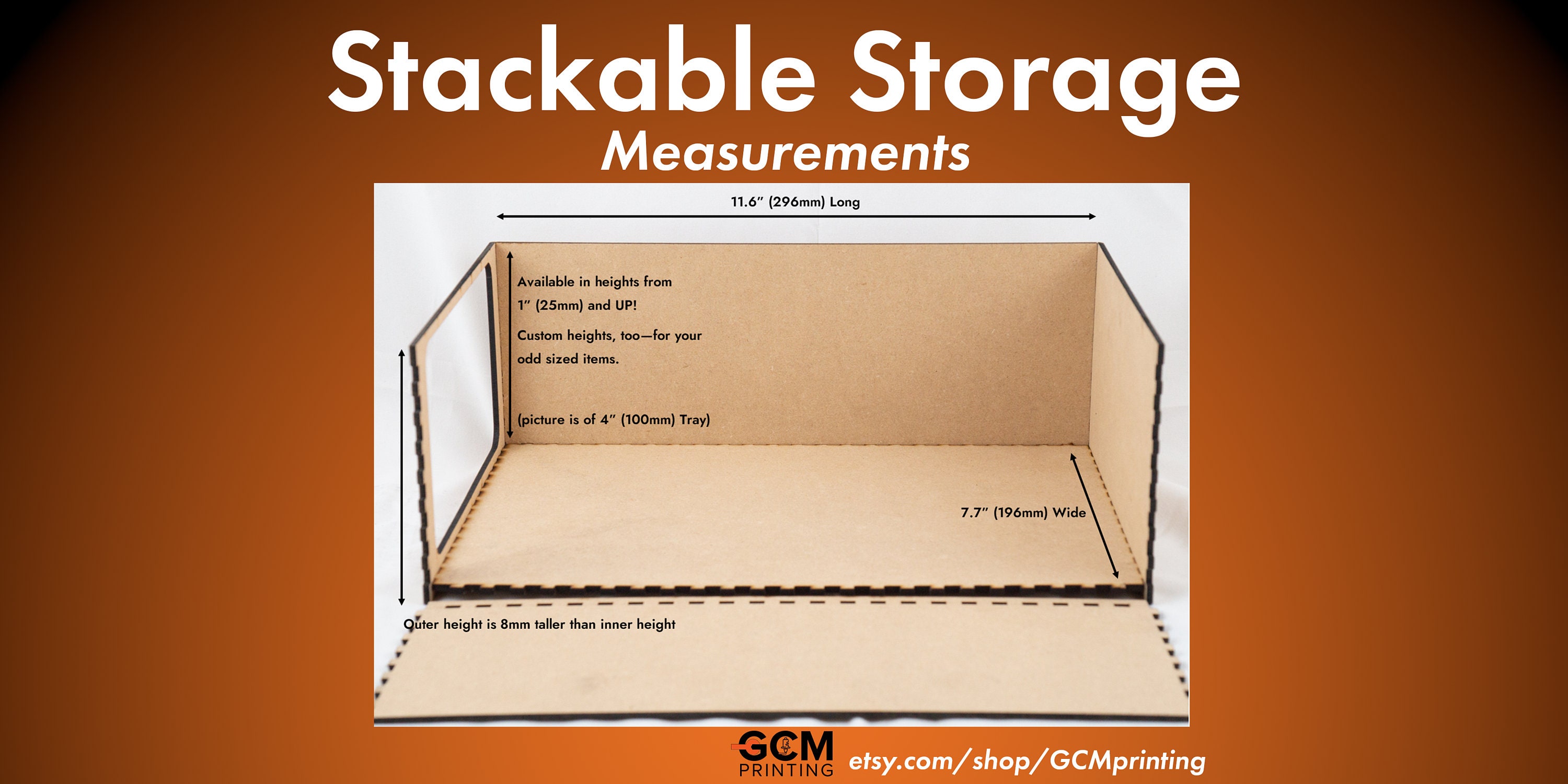 Storage Tray System CUSTOM LABELED TRAYS for Miniatures, Terrain, Etc ...