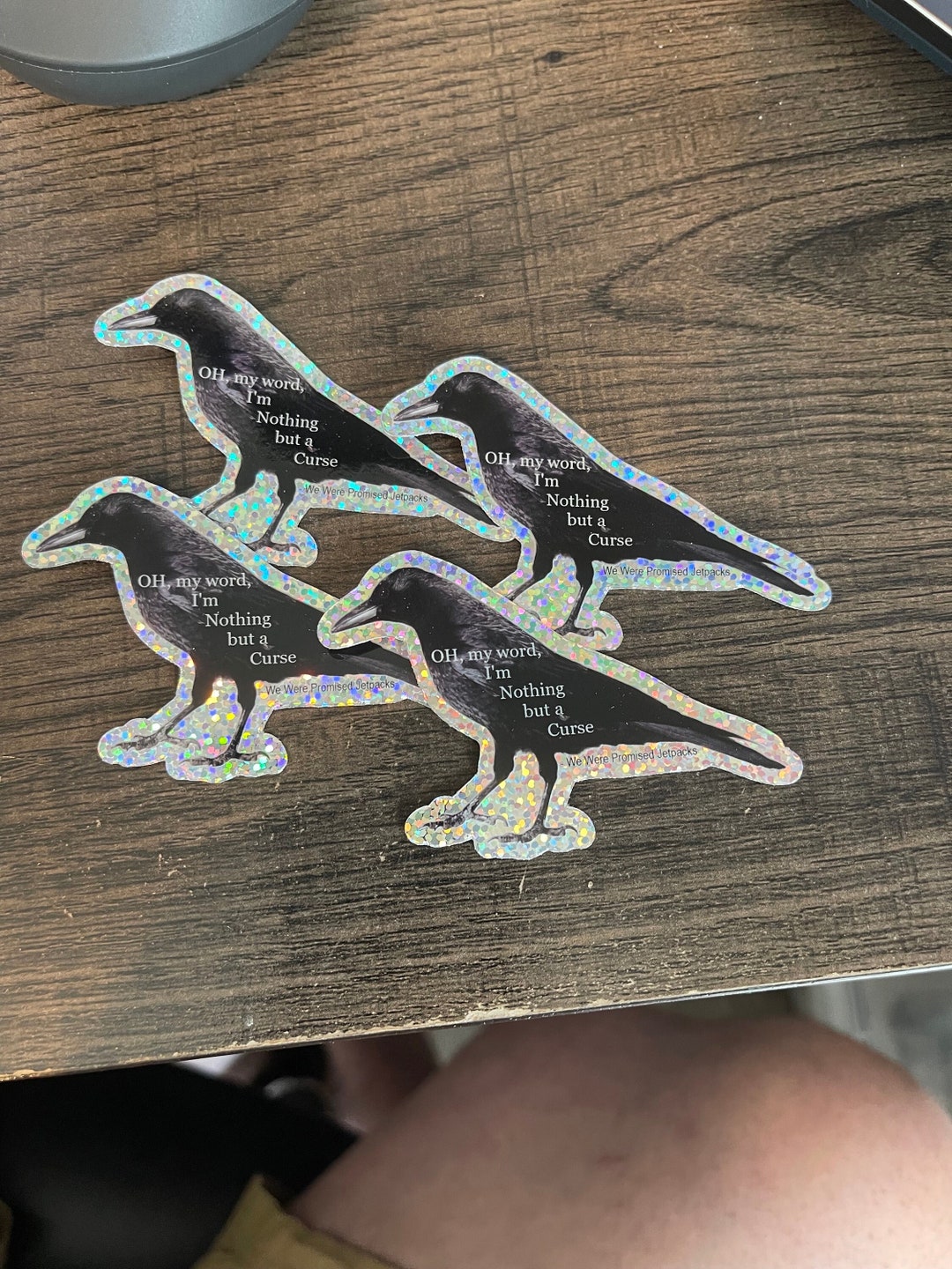 Cursed Crow Gift Sticker WWPJ Lyrics Vinyl Sticker. Oh My Word, I'm ...
