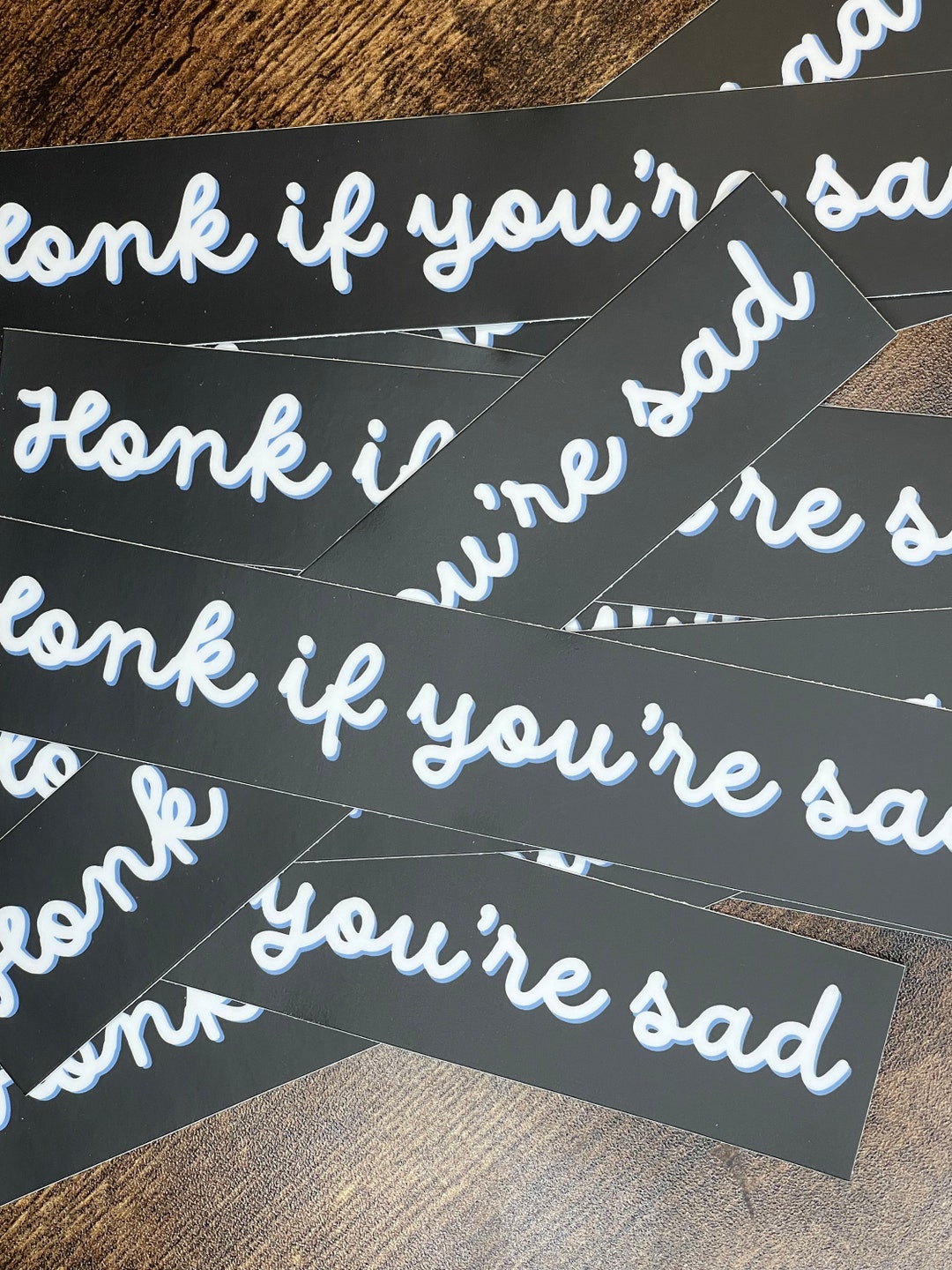 Cute Honk If You're Sad Bumper Sticker, Waterproof Vinyl Bumper Sticker ...