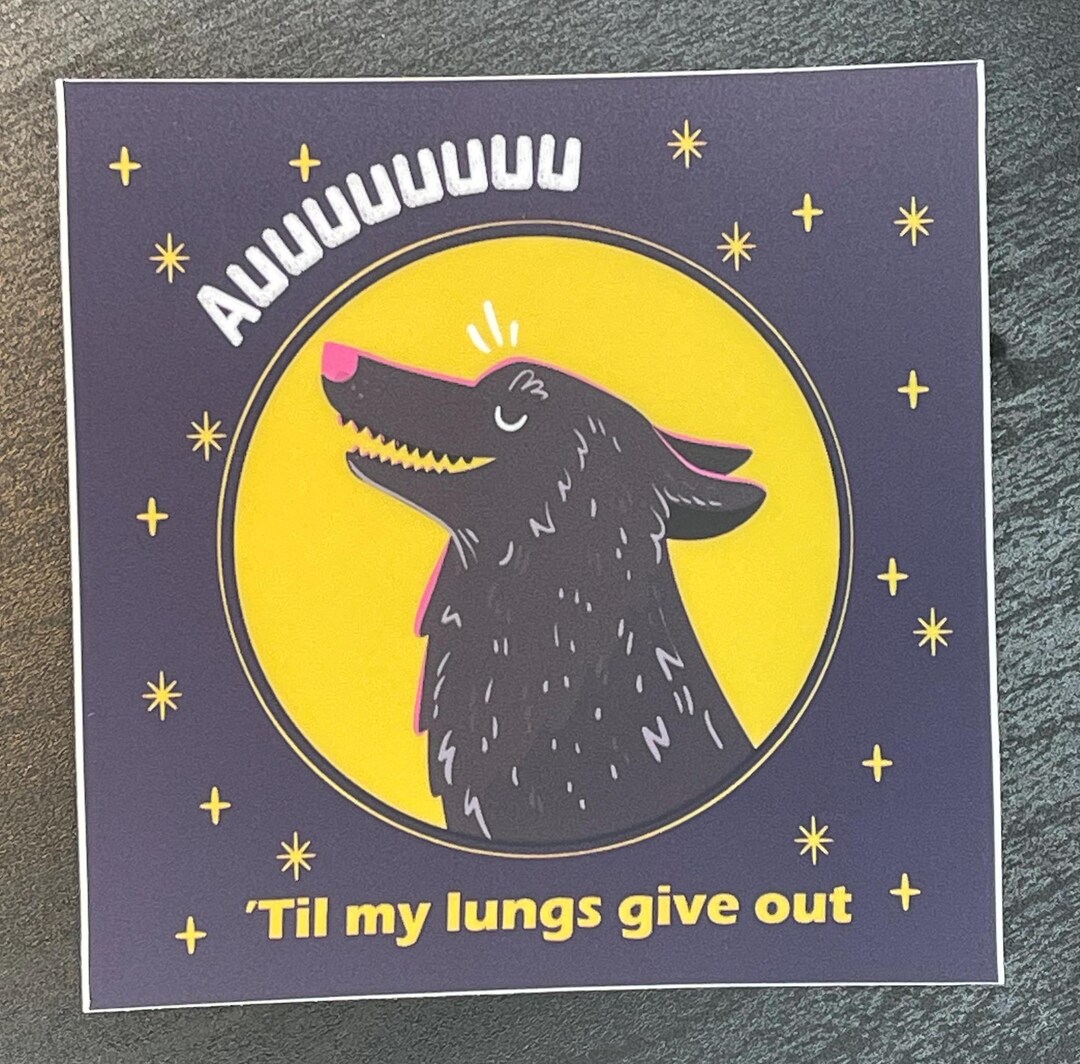 Howling Wolf Vinyl Sticker Tyler Childers Lyrics - Etsy