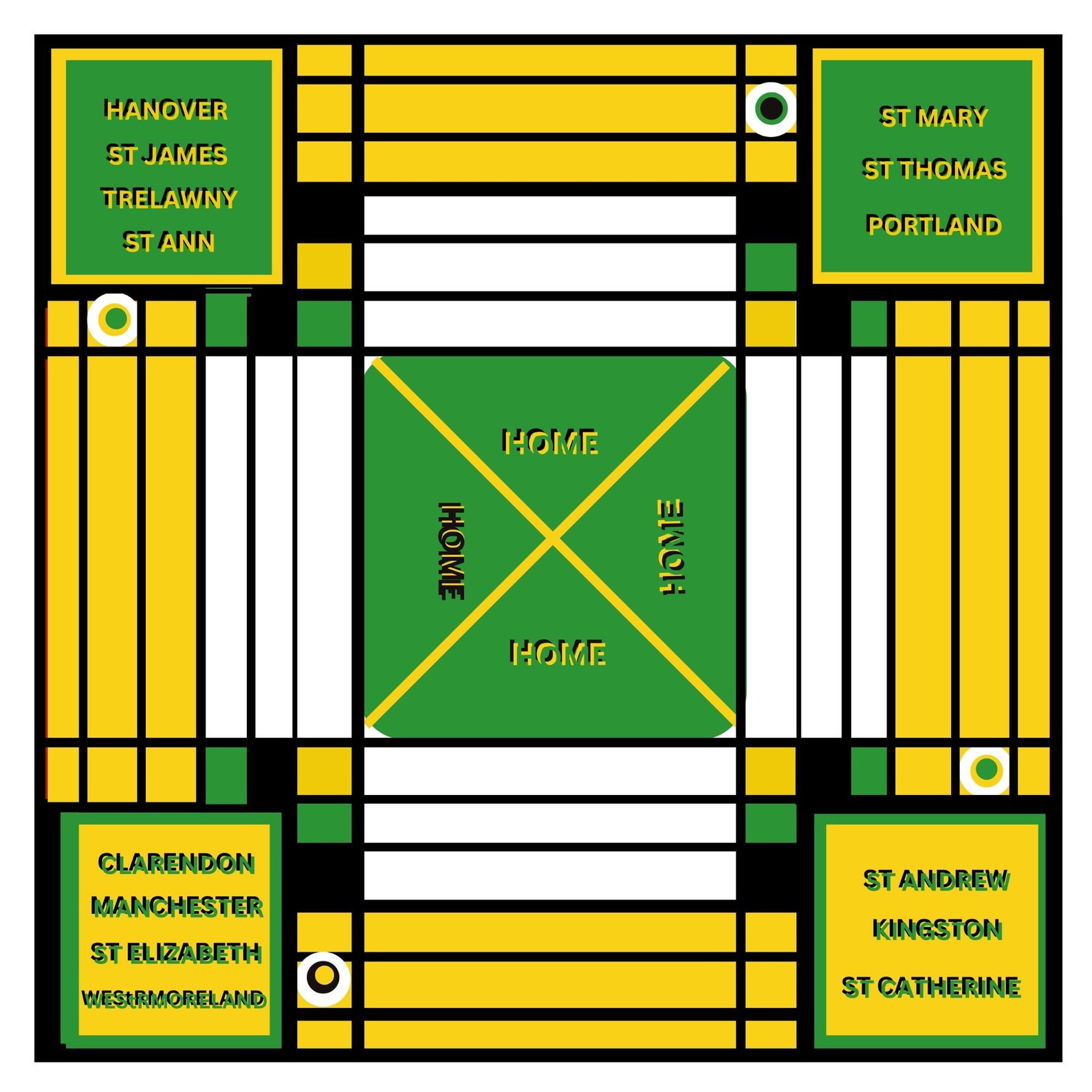 Jamaica Ludi Board, Jamaica Ludo Board, Ludo Board, Digital Game Board ...