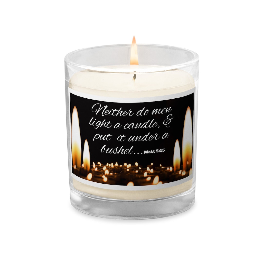 Bible Verse Candle, Niether Do Men Light a Candle and Put It Under a ...