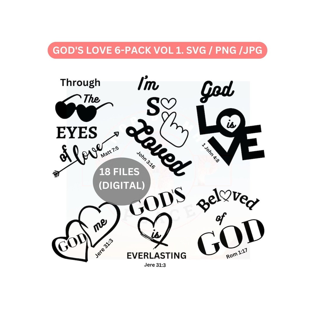 Christian SVG Bundle, Scripture Digital File SVG, Instant Download ...