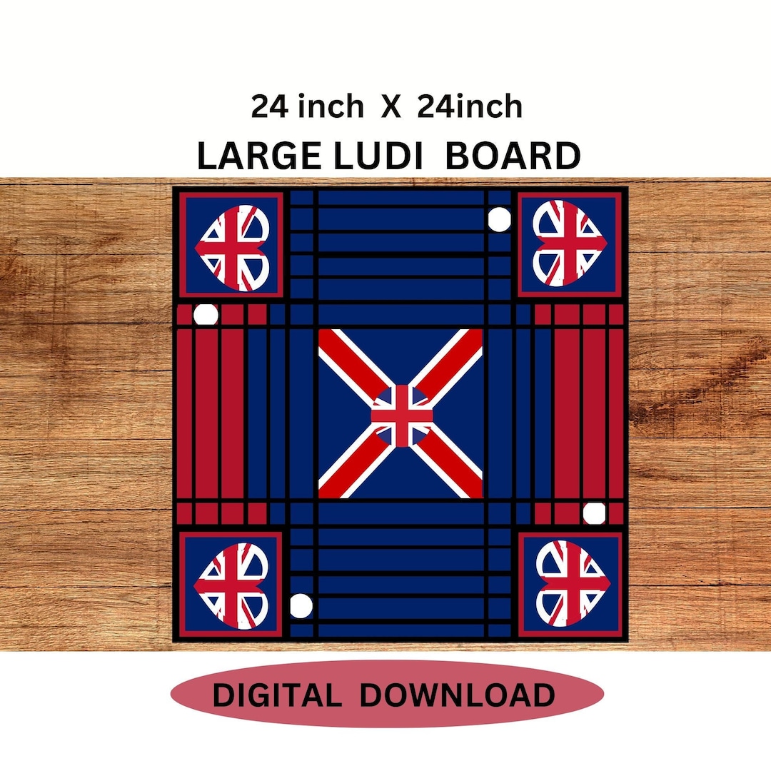 Ludi Board, Britain Ludo, Board Ludi Game, Dice Board, Family Boad Game ...