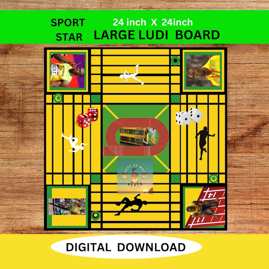 Jamaica Ludi Board, Sport Star Board, Ludo Board, Digital Game Board ...