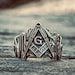 Masonic Handmade Ring, Freemason Ring, Masonic Symbol Ring, Ring for ...
