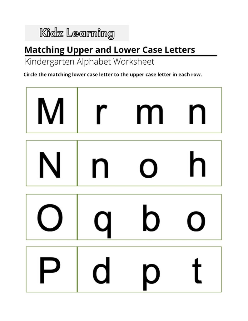Printable Alphabets | Matching Upper and Lower Case Letter | Alphabet ...