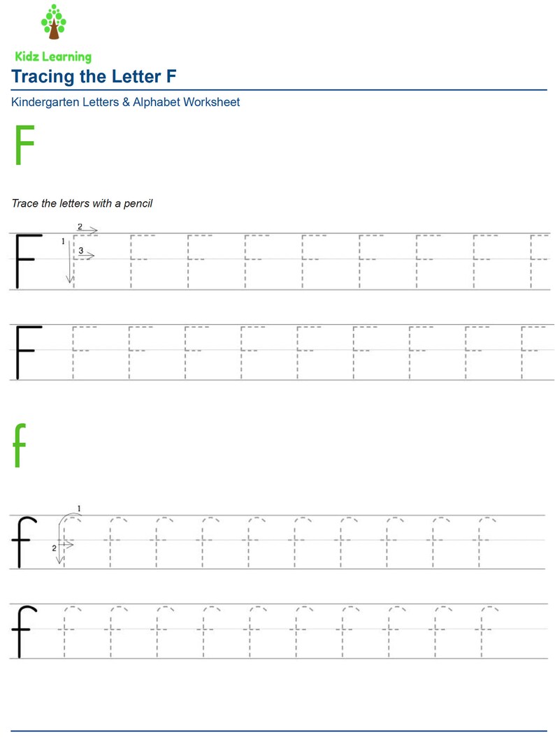 26 Printable Alphabet Tracing Letters Worksheets. Preschool-k5 - Etsy