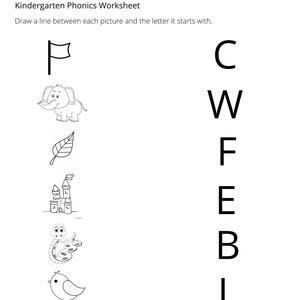 15 Printable Beginning Sounds Worksheets. Preschool-1st Grade Phonics ...