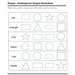 6 Printable Practice Kindergarten Shapes Worksheet - Etsy