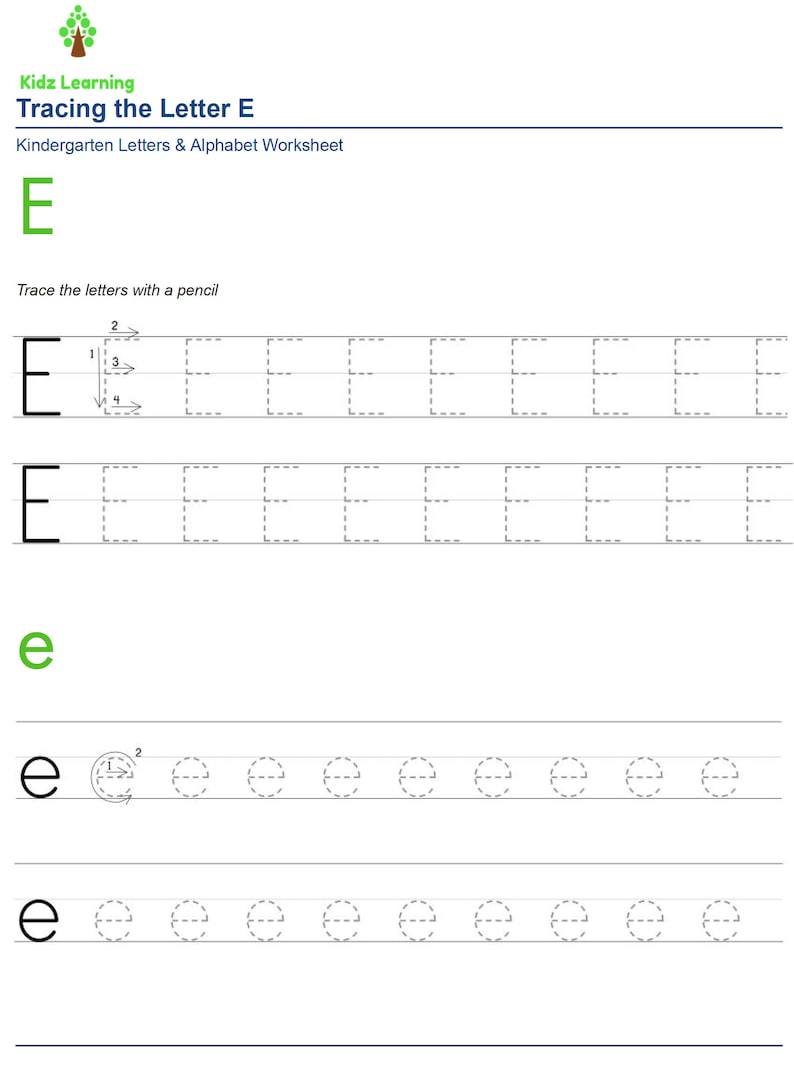 26 Printable Alphabet Tracing Letters Worksheets. Preschool-k5 - Etsy
