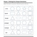 6 Printable Practice Kindergarten Shapes Worksheet - Etsy