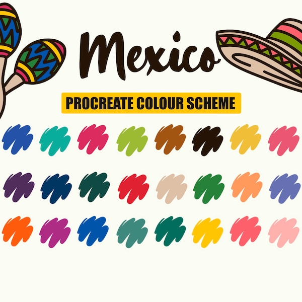 Mexico Color Palette - Etsy