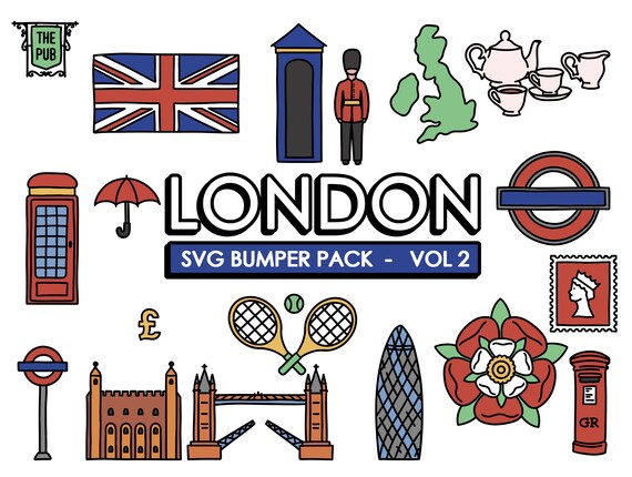 London SVG Set. London England UK Vol 2 SVG. Cricut Cut Files | Etsy