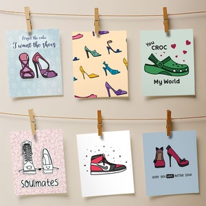 Hand-drawn Shoe Stamps for Procreate: Heels, Sandals, Trainers (digital ...