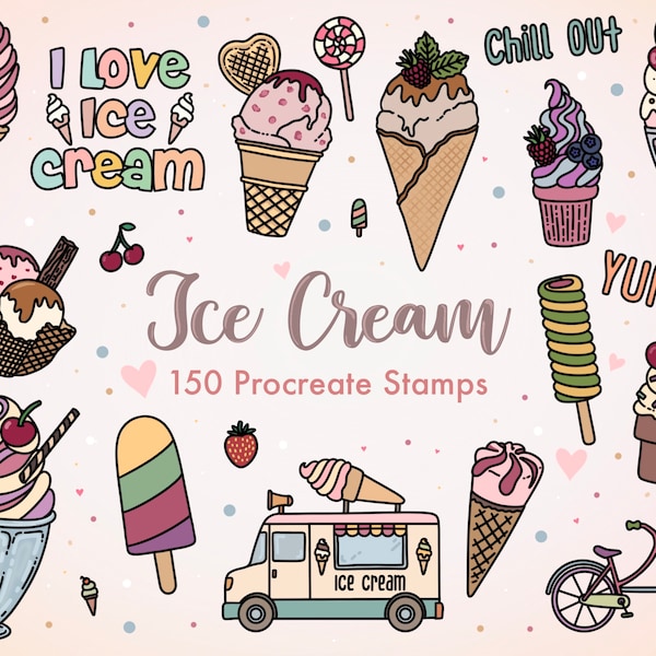 Ice Cream Stamp - Etsy