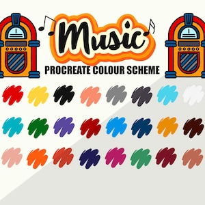 Music Color Scheme Palette for Procreate - Etsy