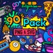 90's Pack Doodle SVG & PNG, 52 Nineties Illustrations Cut Files for ...