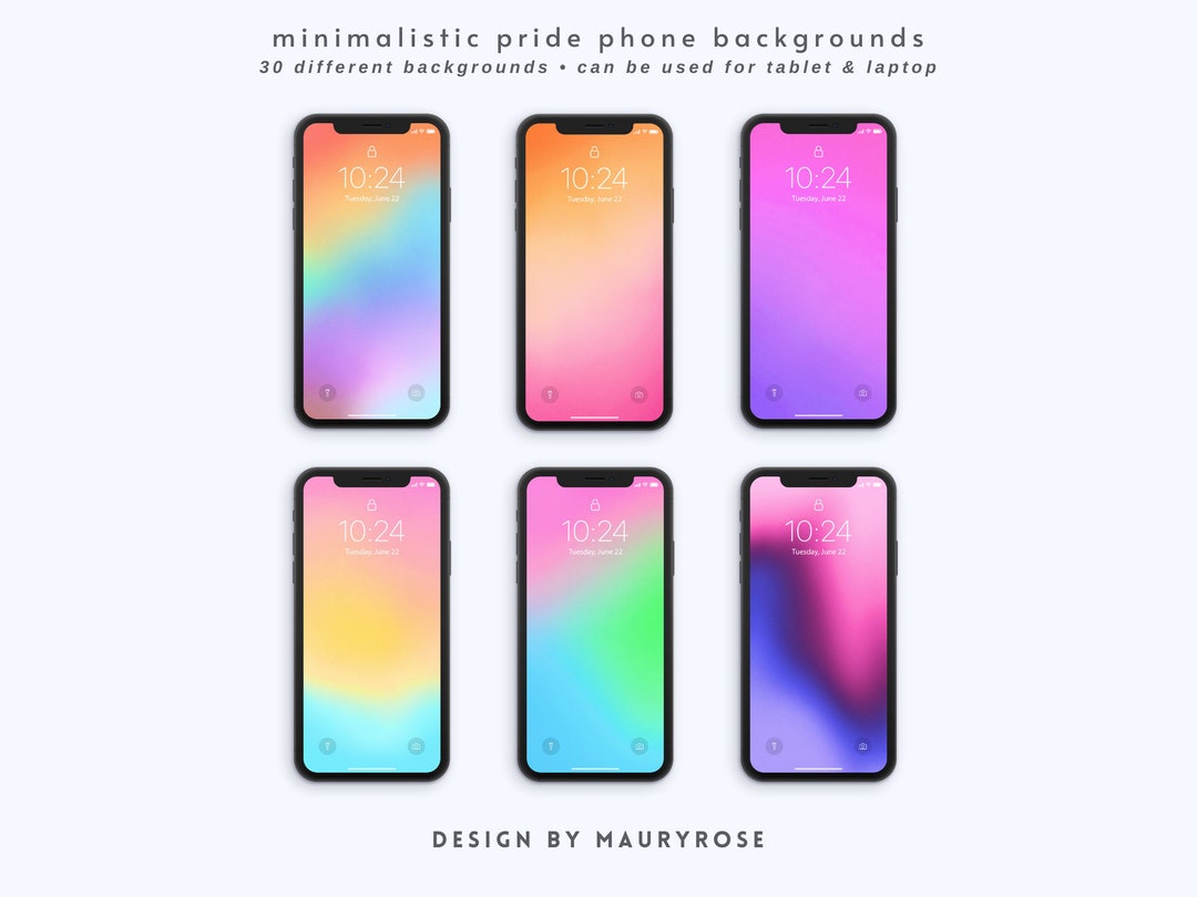 LGBTQ+ PRIDE Wallpaper • 30 Minimalistic Pride Phone Backgrounds ...
