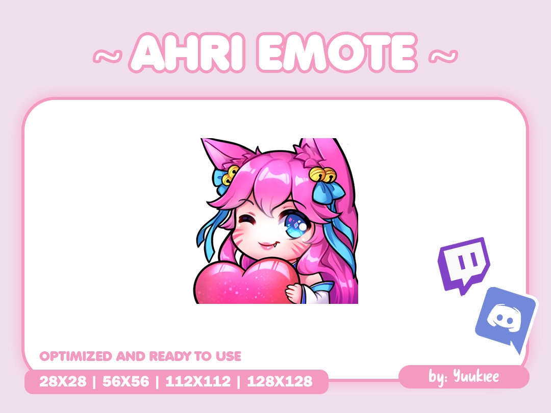 Spirit Blossom Ahri Emote for Twitch and Discord - Etsy Canada