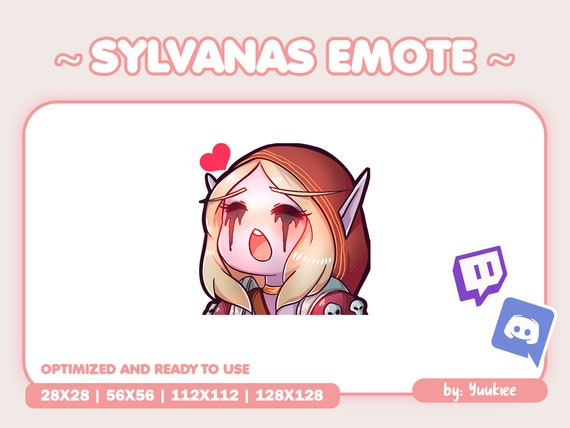 Sylvanas Gasm Emote for Twitch and Discord | Etsy