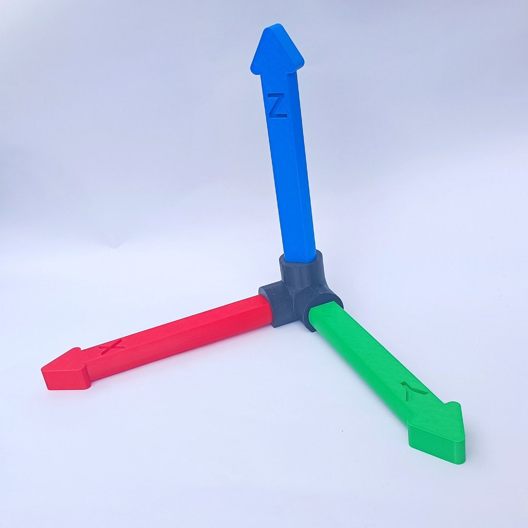 3d Model Cartesian Coordinate System Etsy