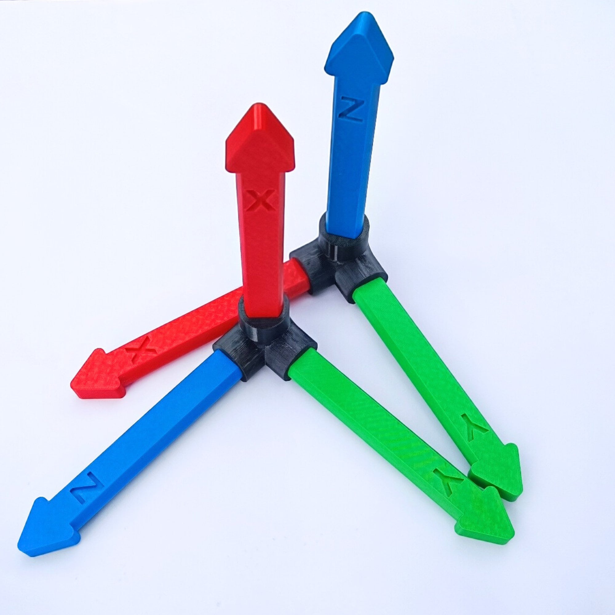 3d Model Cartesian Coordinate System Labeled Xyz Axes Etsy