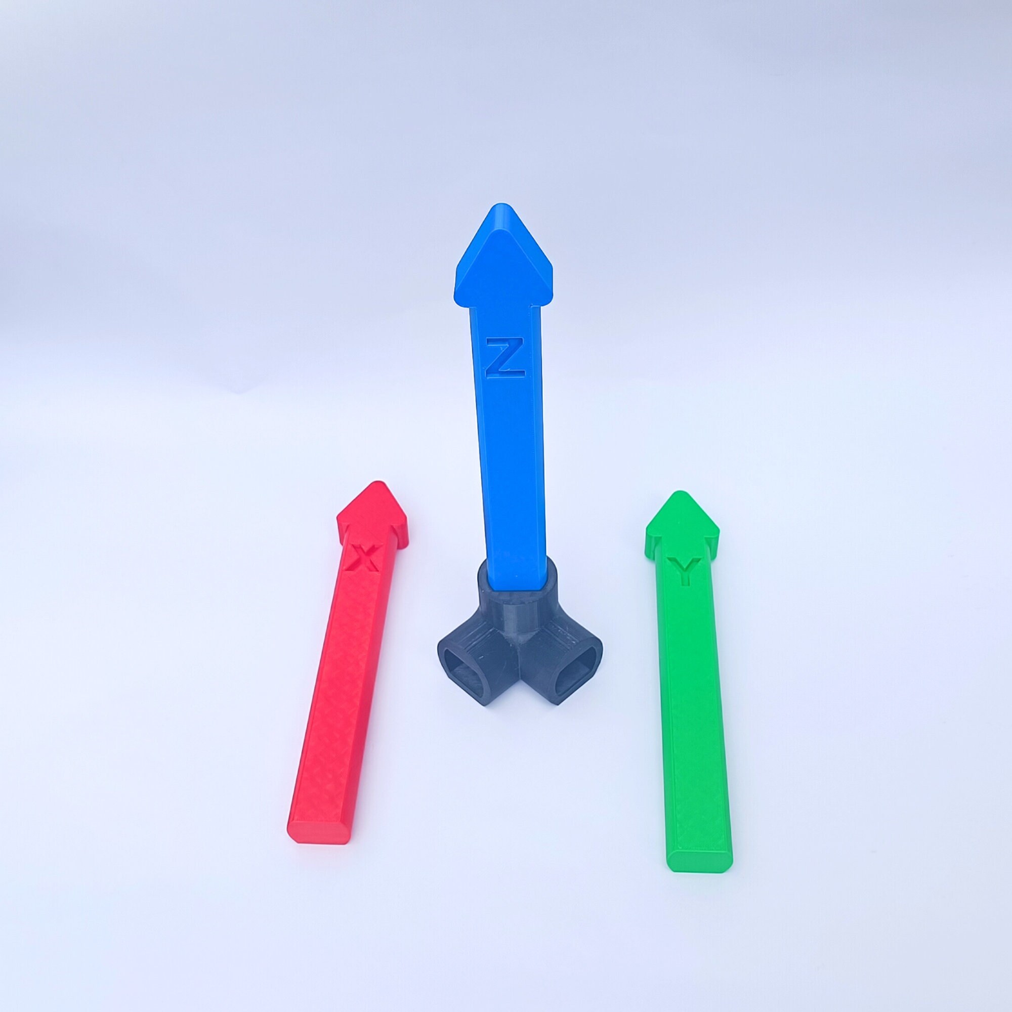 3d Model Cartesian Coordinate System Labeled Xyz Axes Etsy