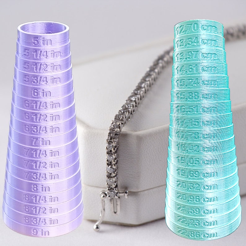 Step Bracelet Sizer Inches and Centimeters. Bracelet Display. Jewelry ...