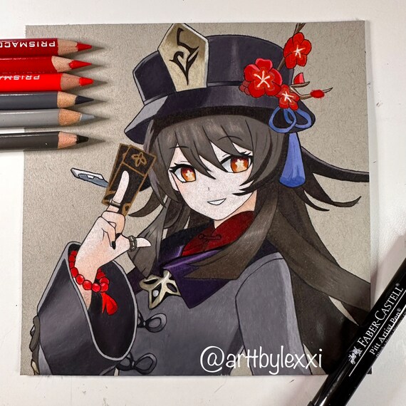 Color Pencils Drawings Anime