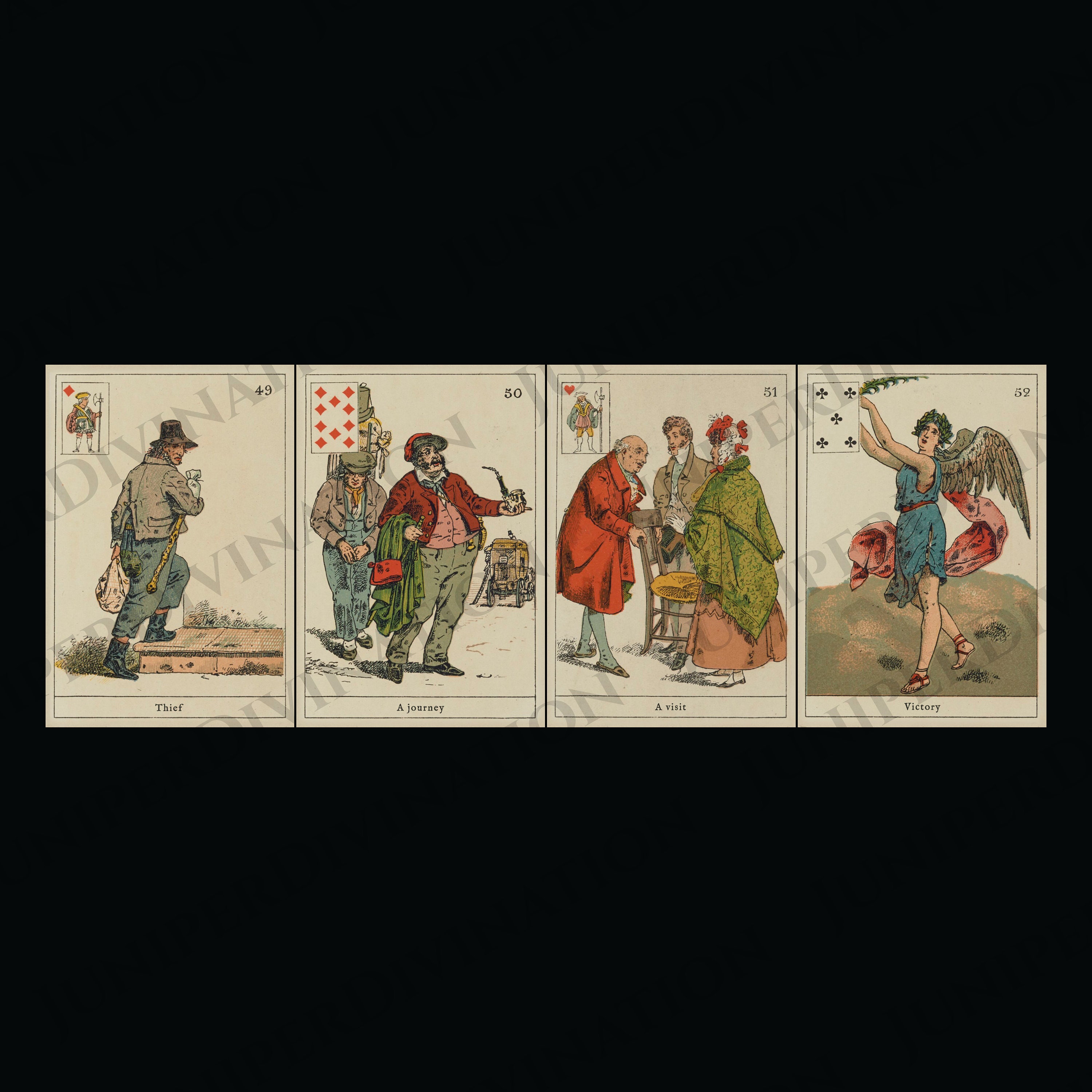Downloadable Vintage Oracle Cards - La Sibylle Des Salons - Sibilla ...