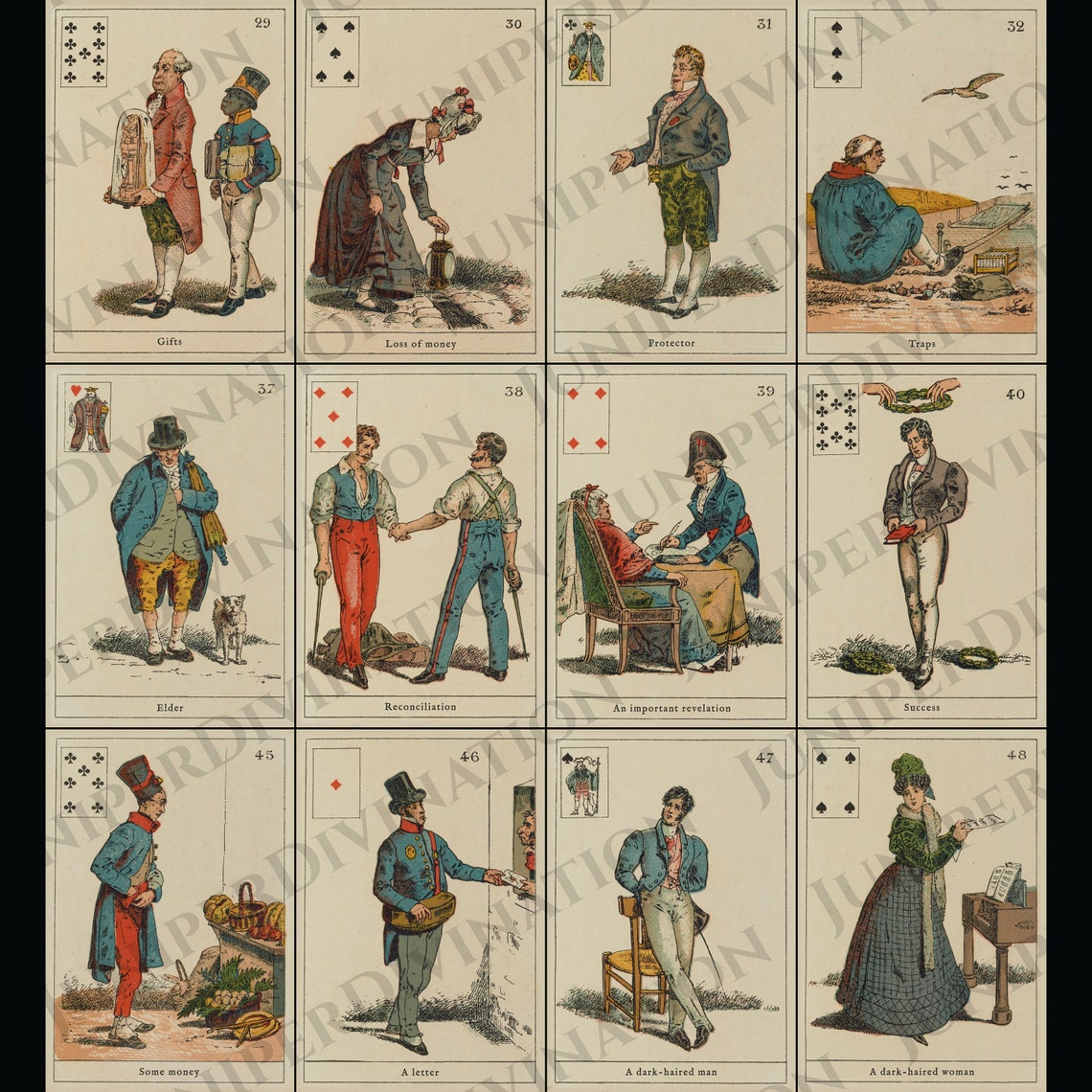 Downloadable Vintage Oracle Cards - La Sibylle Des Salons - Sibilla ...