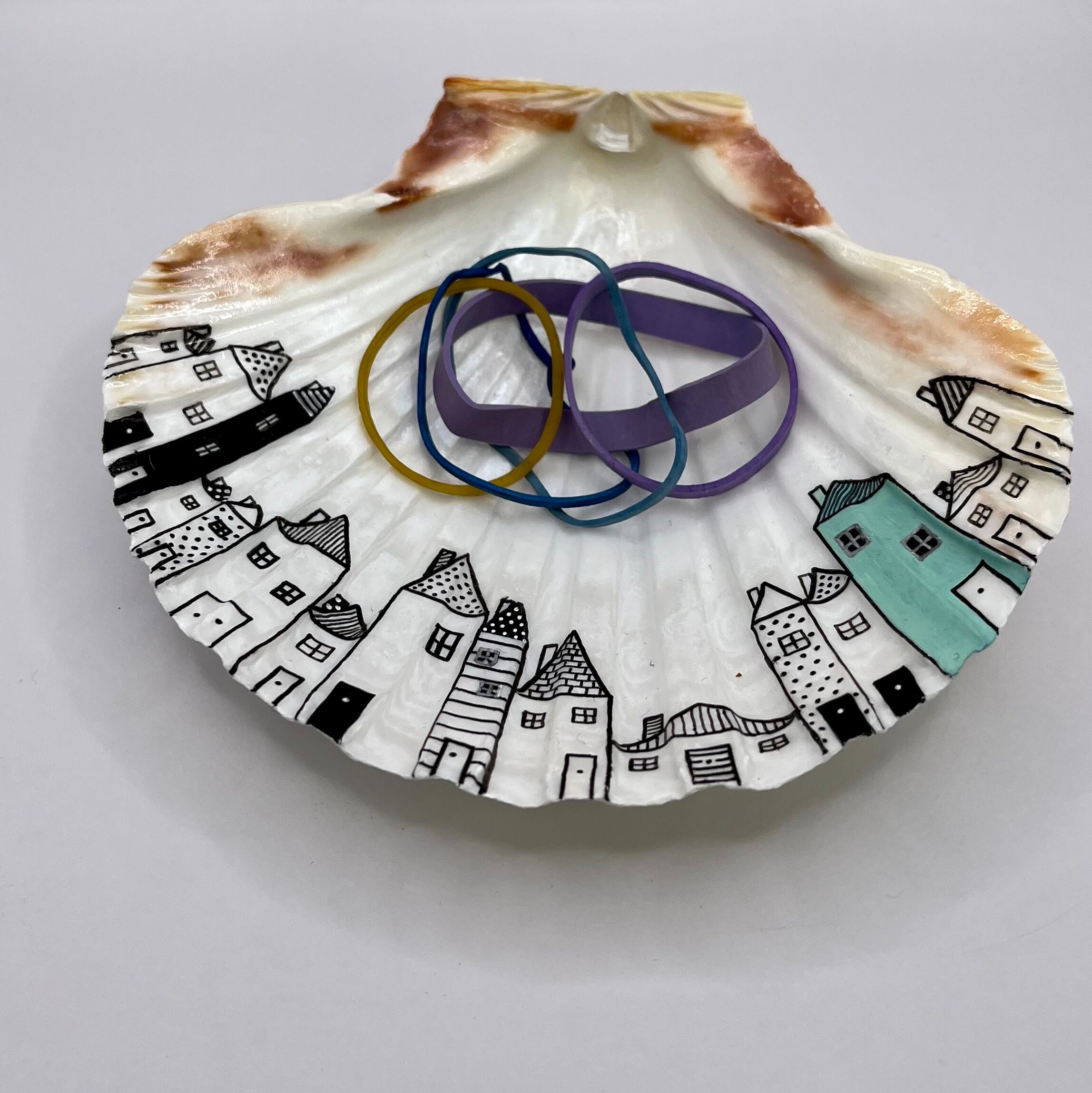 Handpainted Scallop Shells - Etsy