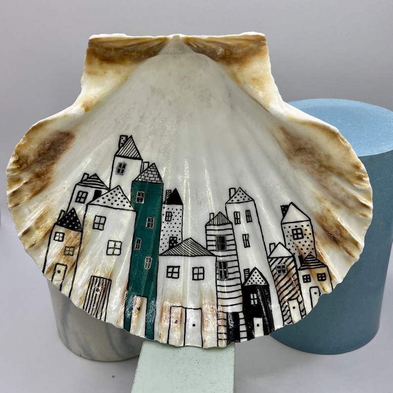 Handpainted Scallop Shells - Etsy