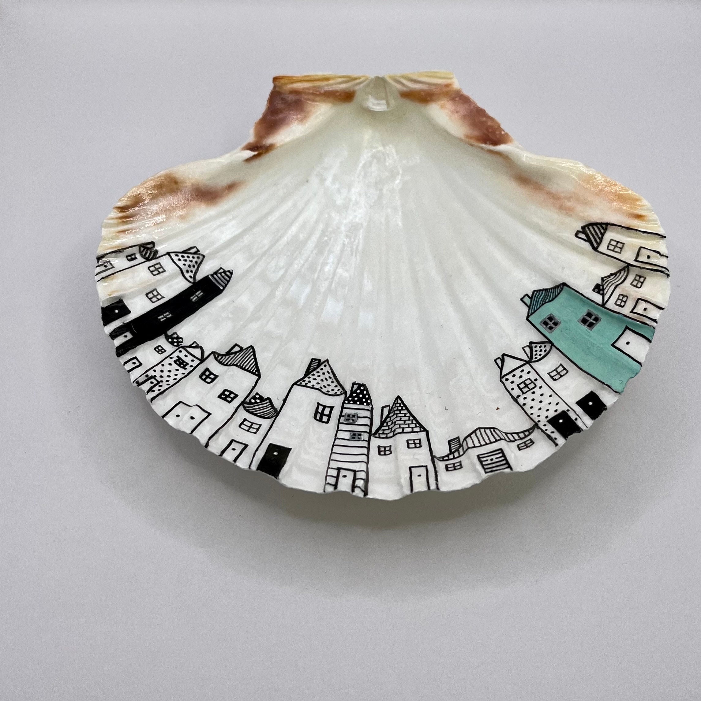 Handpainted Scallop Shells - Etsy