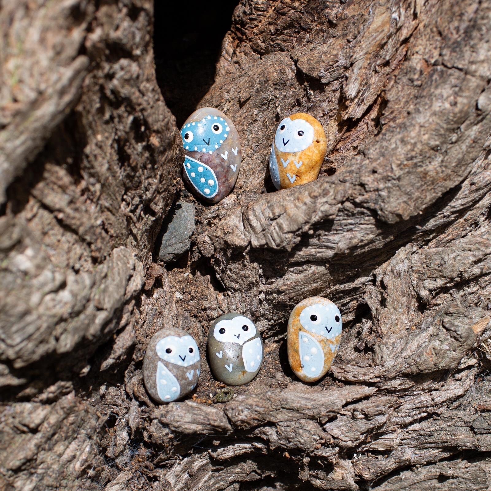 Pebble Pet Family 5 Hand-painted Pebble Animals/gift-boxed/customisable ...