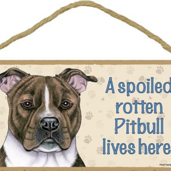 Pitbull Sign - Etsy