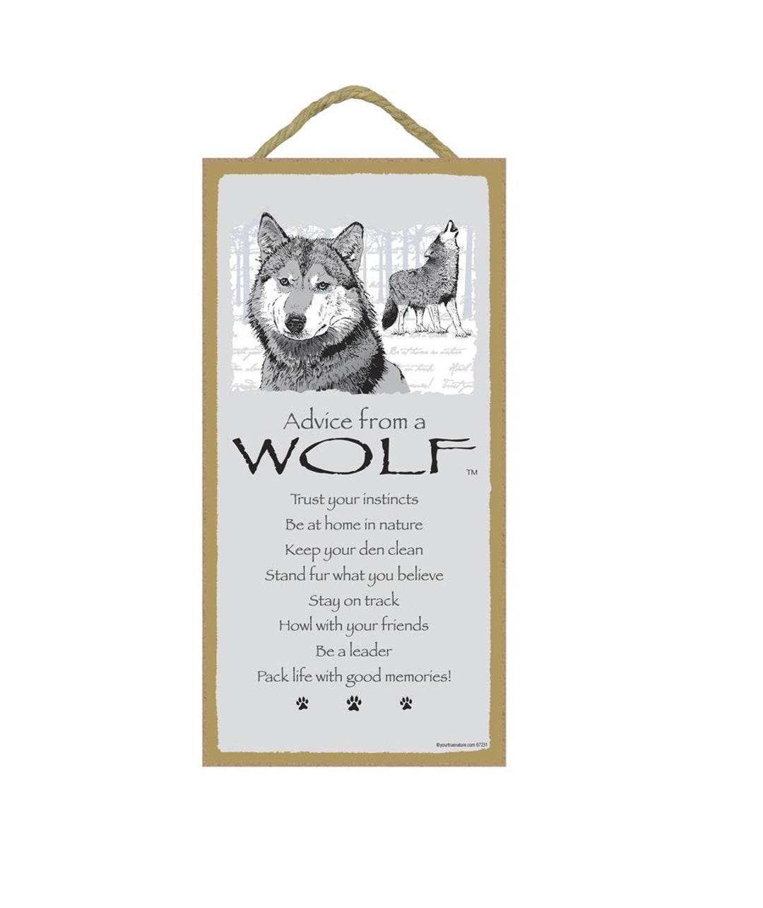 Advice From a Wolf Trust Your Instincts Stay on Track Howl With Your ...